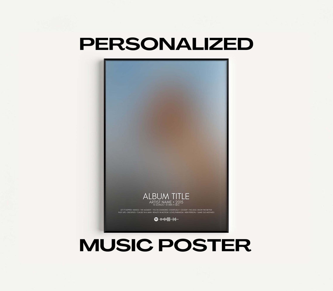 Personalized Album Cover Poster Custom Digital Music Poster Album ...