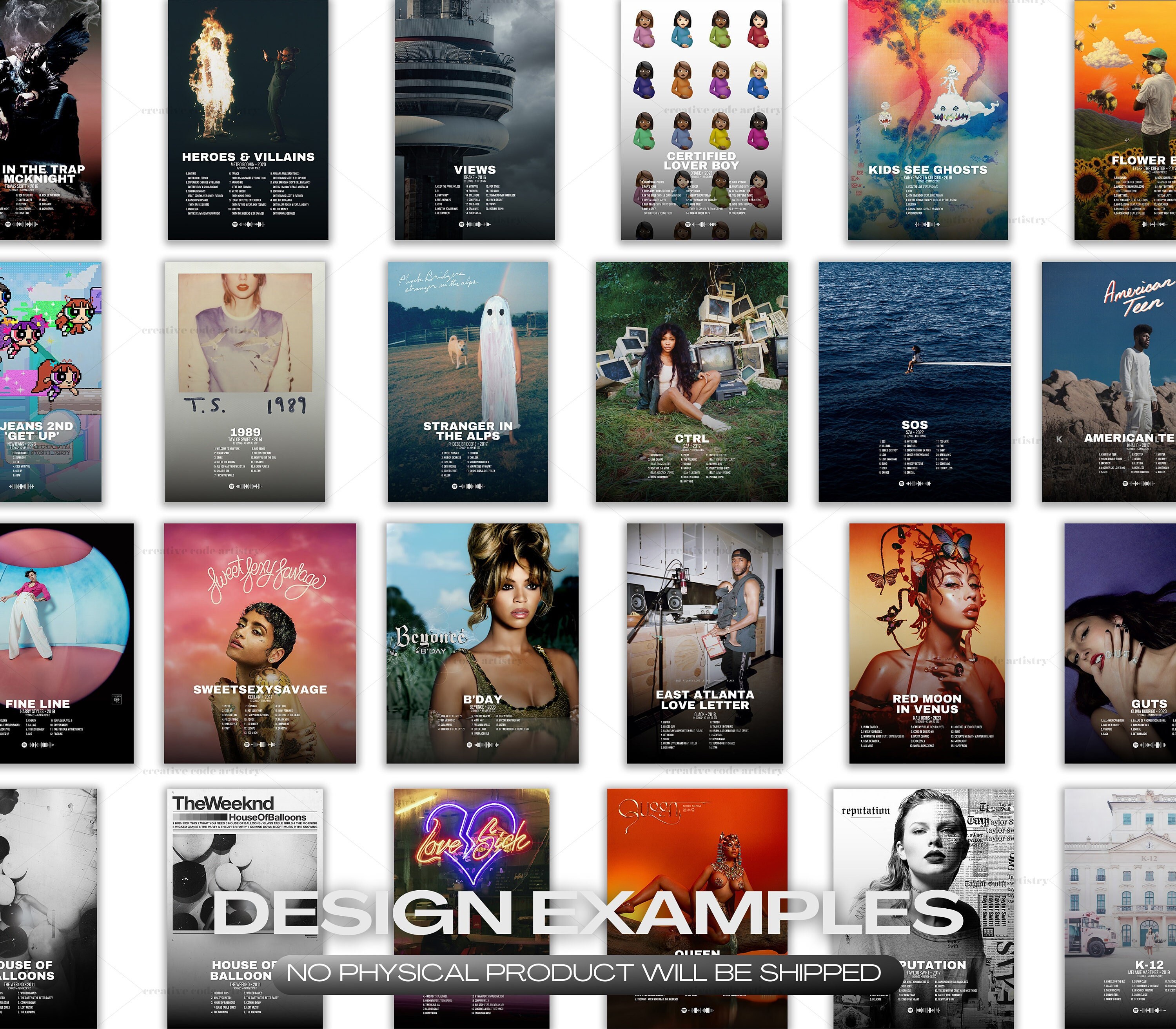 Personalized Album Cover Poster Custom Digital Music Poster Album ...