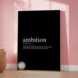 Home Office Decor Definition Poster, Digital Download Poster, Funny ...