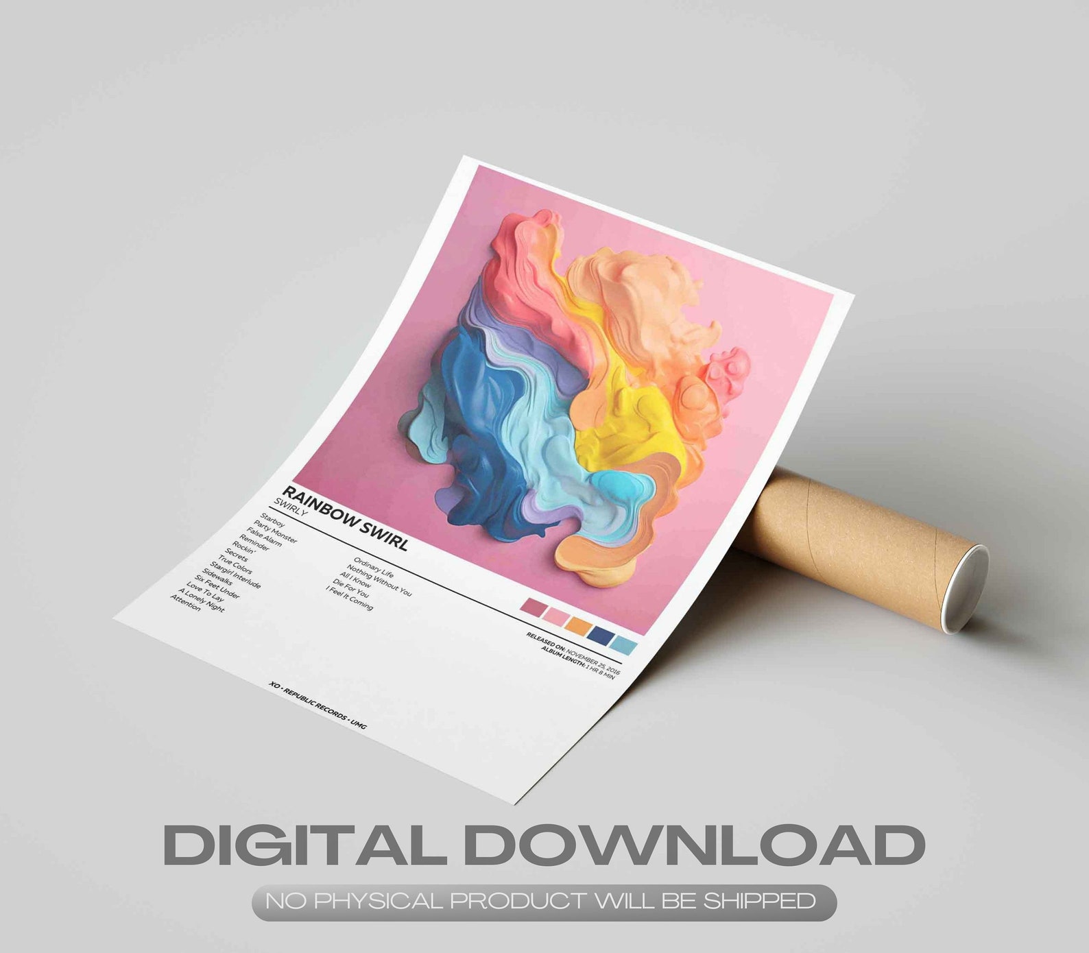 Personalized Album Cover Poster Custom Digital Music Poster Album ...