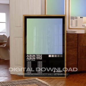 Album Cover Poster Canva Template - Customizable Digital Music Poster ...