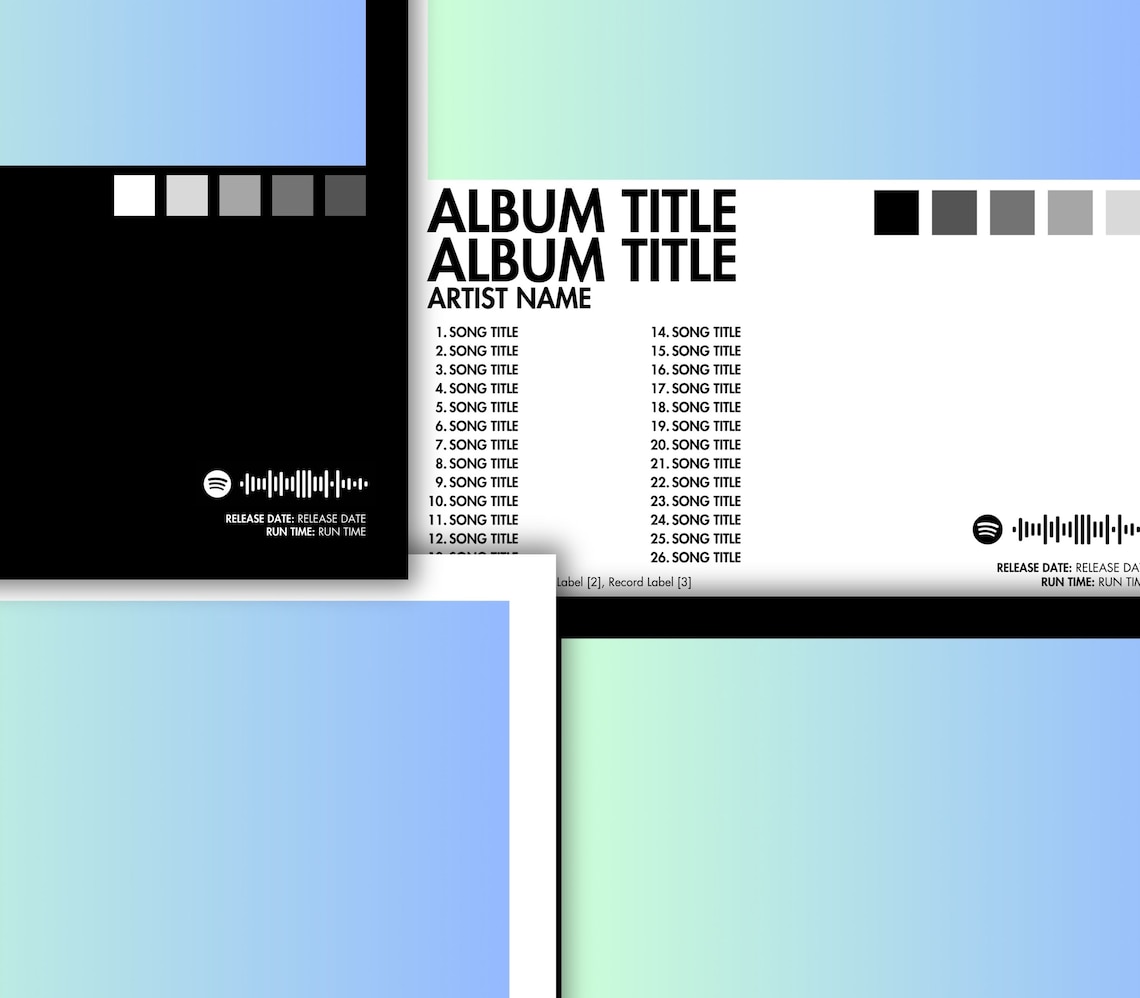 Album Cover Poster Canva Template Customizable Digital Music Poster ...