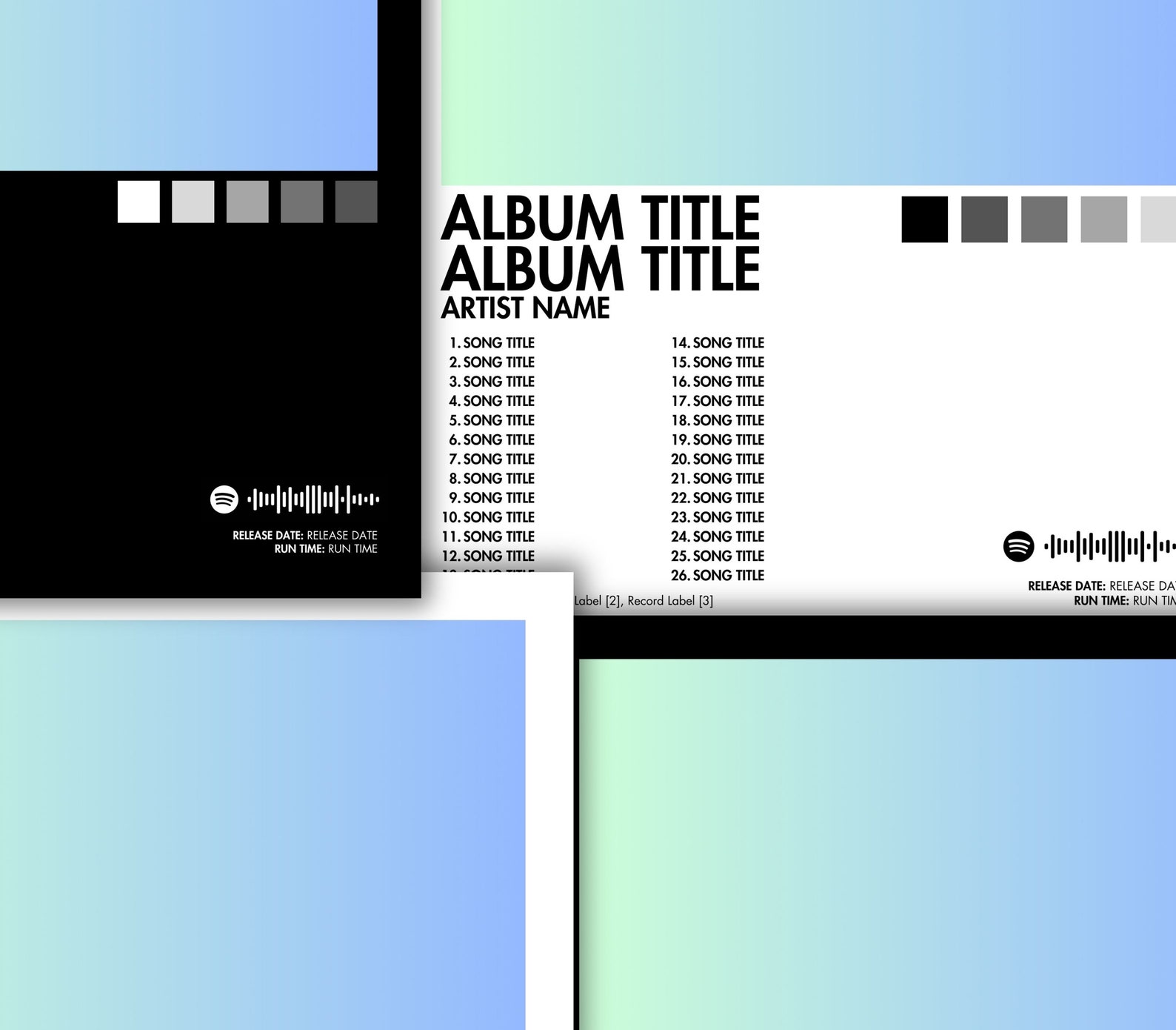 Album Cover Poster Canva Template Customizable Digital Music Poster Album Poster Personalizable ...