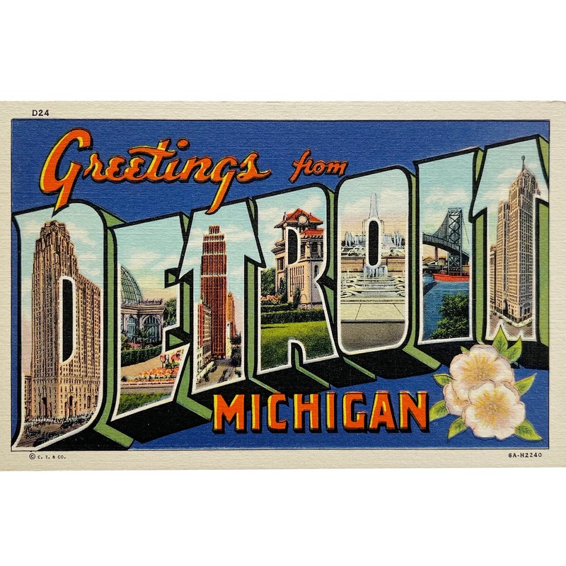 Big Letter Postcards - Etsy