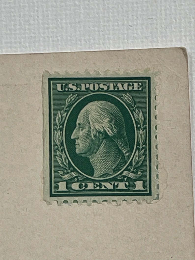 Vintage 1910s Unused Collector Grade Mounted George Washington Green ...