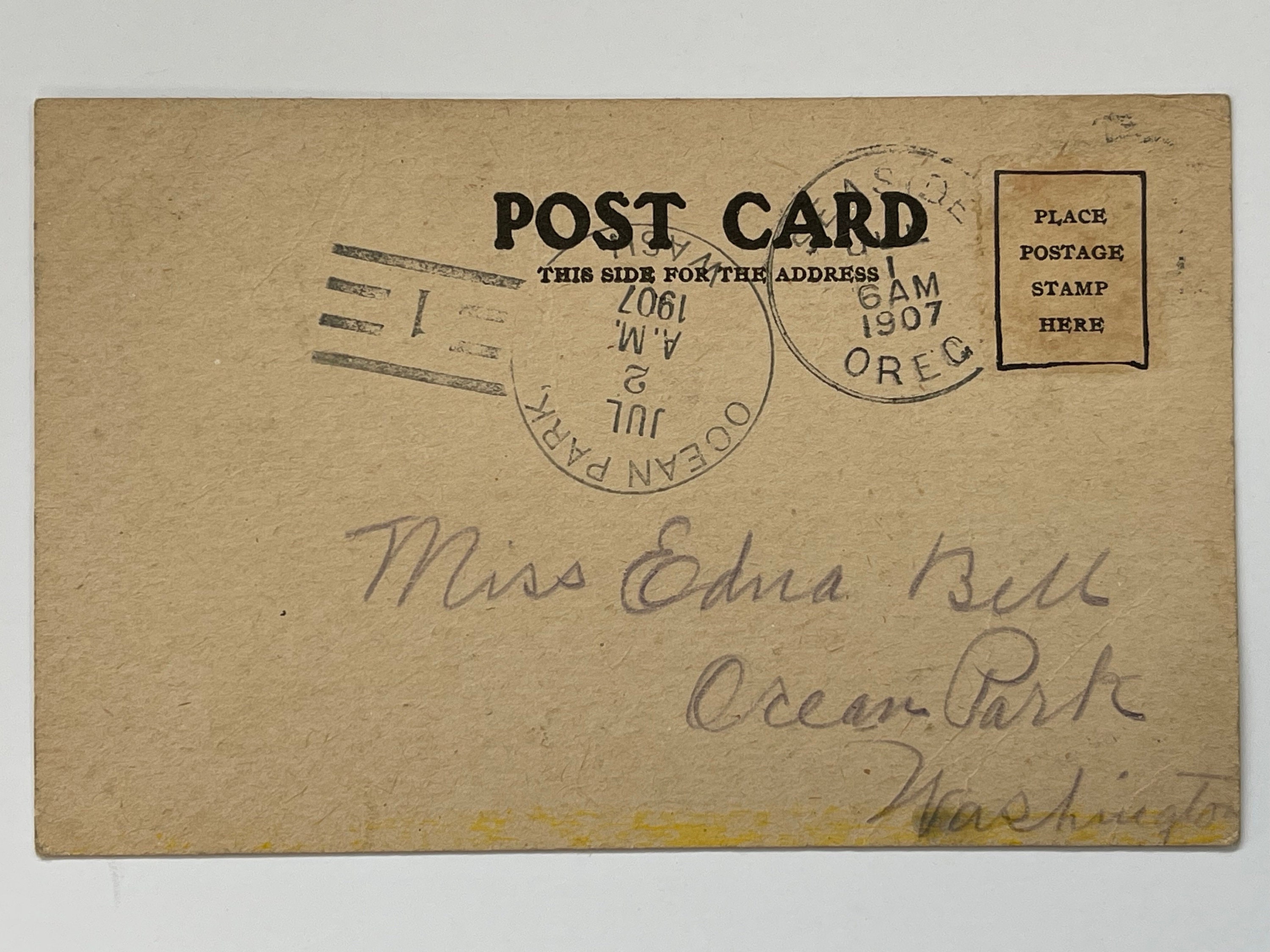 Vintage 1907 Yellow Telegraph Post Card US Postal Stationery - Etsy