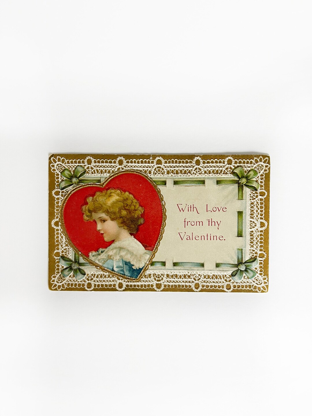 Vintage 1910s Valentine Post Card Ellen Clapsaddle Victorian Child ...