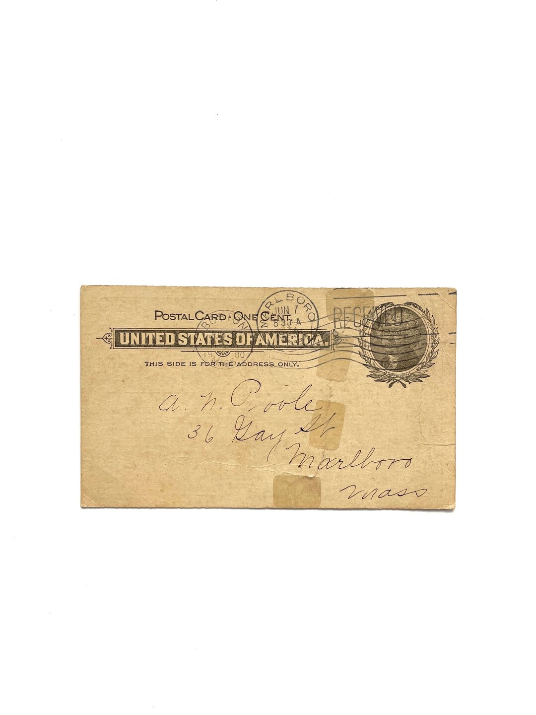 1900 Jefferson One Cent US Postal Stationery Card - Shoe and Leather ...