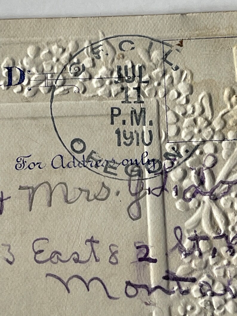 Vintage 1910 DPO Cecil, Oregon - Union Pacific Railroad History - Used ...