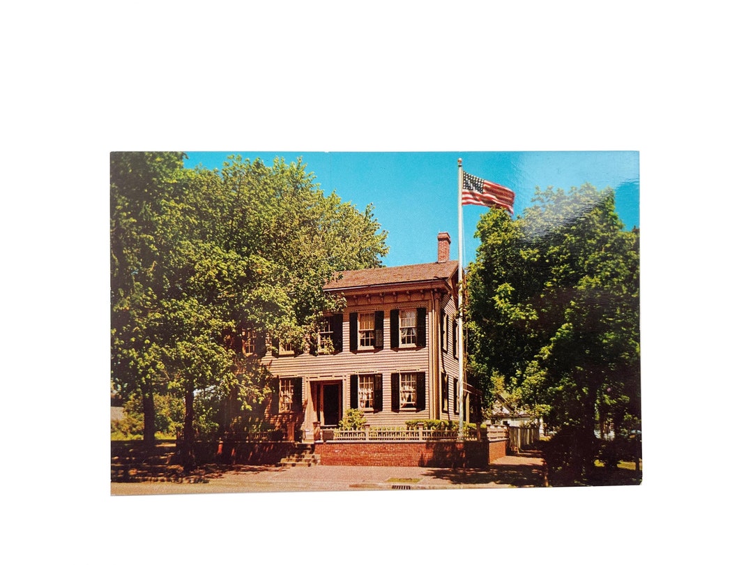 Vintage 1970s Abraham Lincoln Home - Springfield Illinois - Historical ...