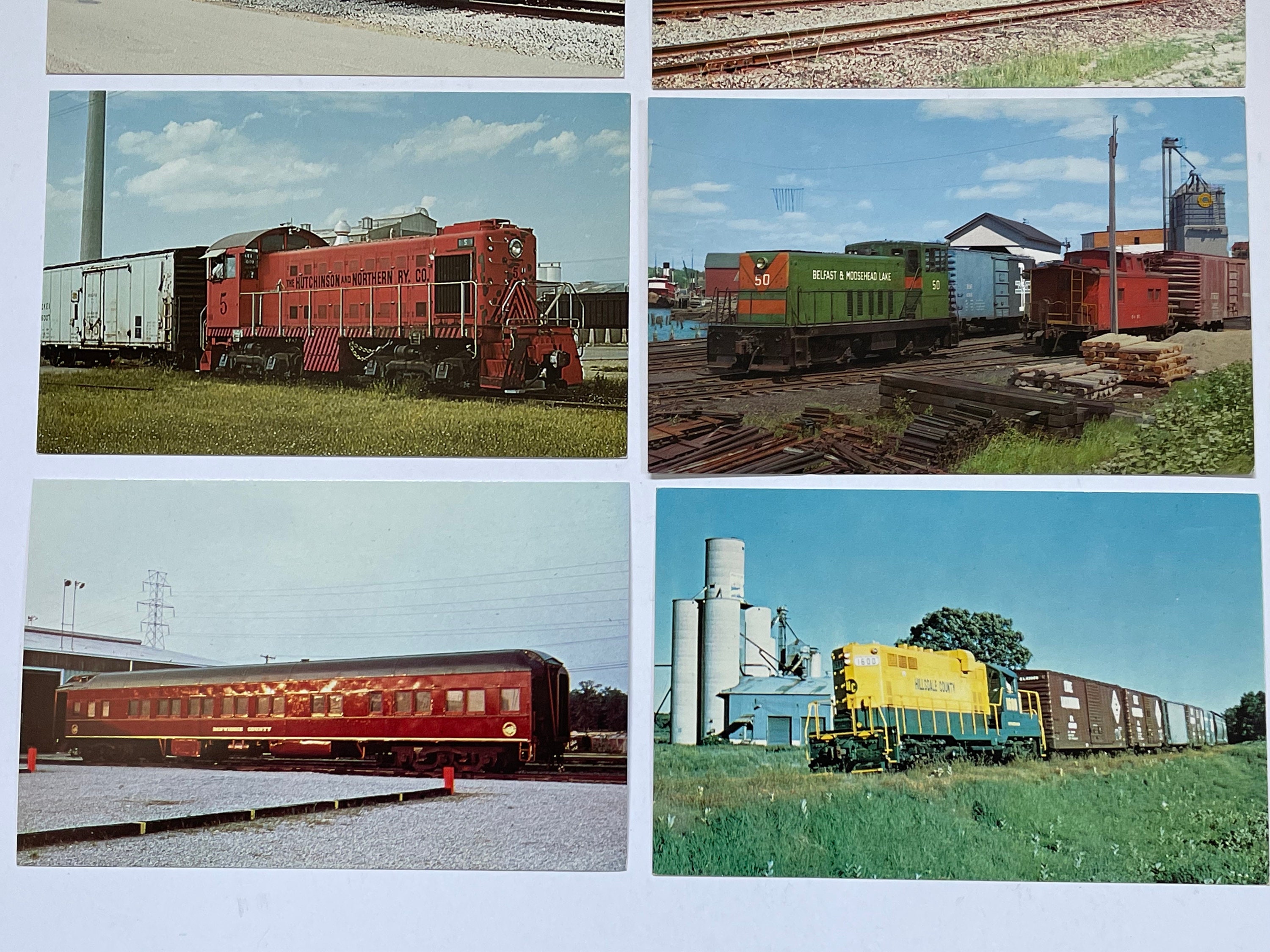Vintage Lot of 10 Railroad Train Postcards Collectable Bundle Steam ...