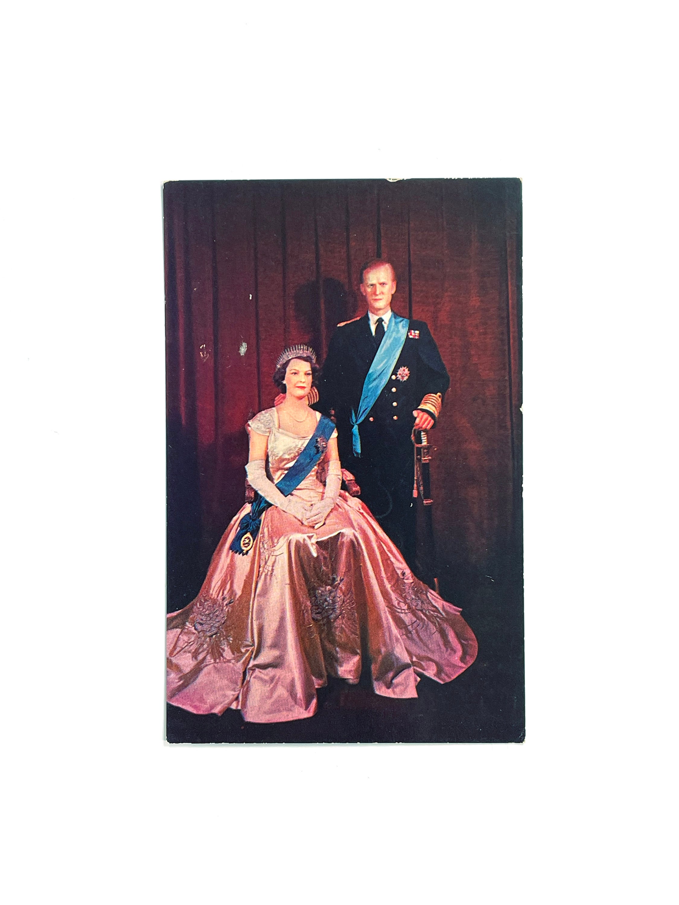 Vintage Royalty Post Card of Queen Elizabeth II and Duke of Edinburgh ...