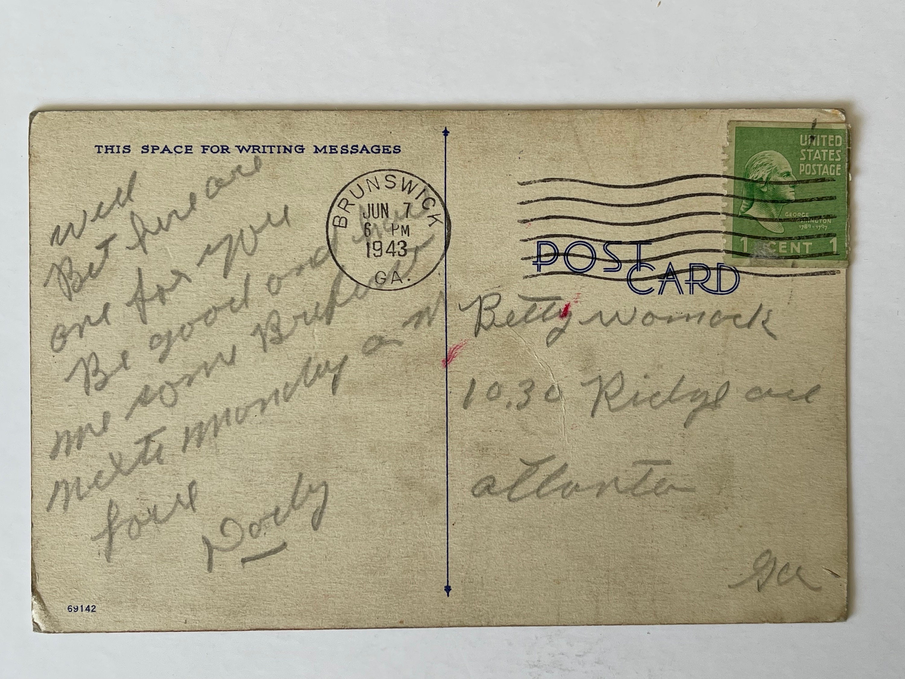 Vintage 1940s Comic Used Illustrated Funny Post Card - Man With a Sign ...