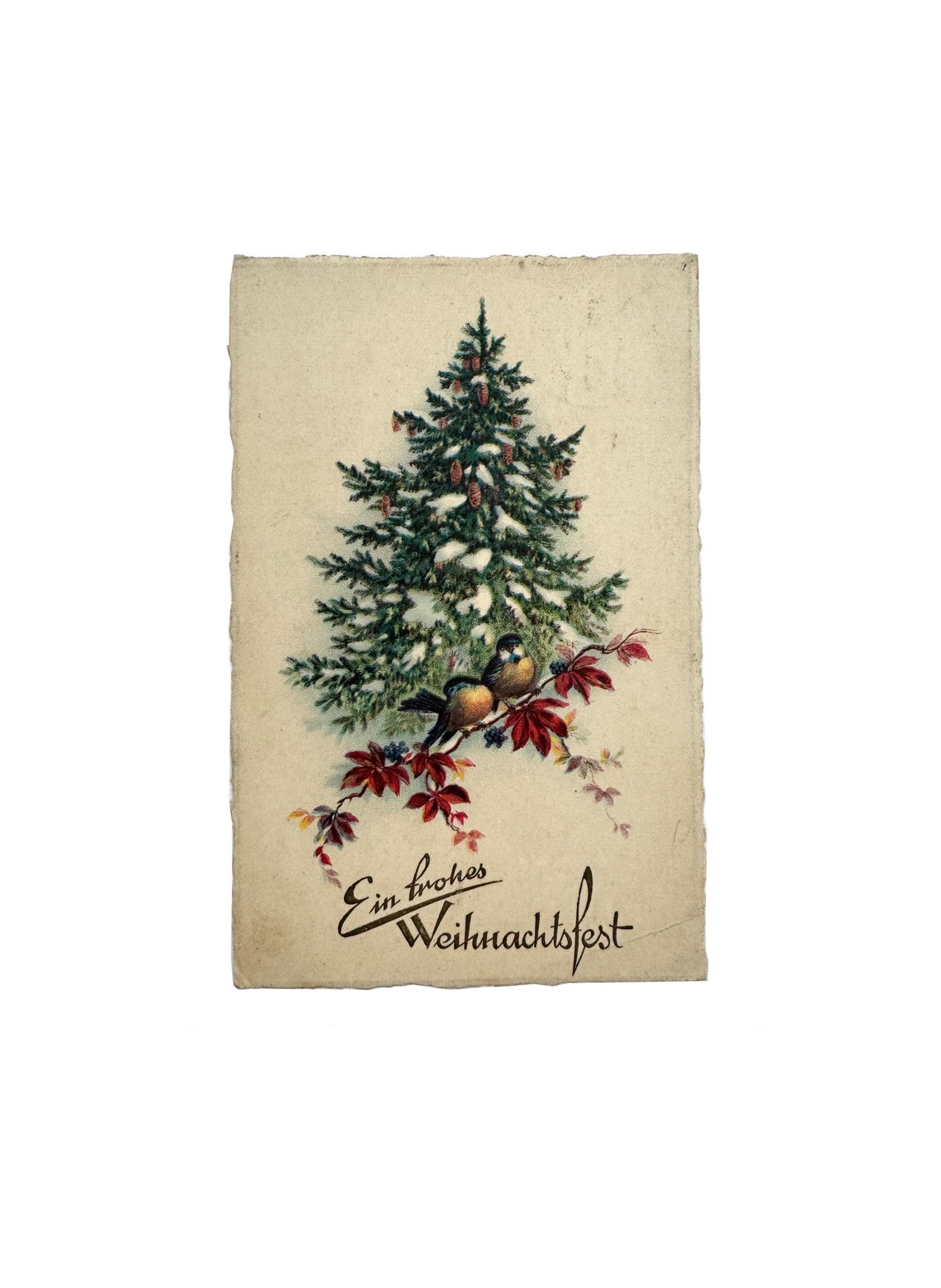 Vintage 1931 Postcard - German Christmas Greeting - Paul Von Hindenburg ...