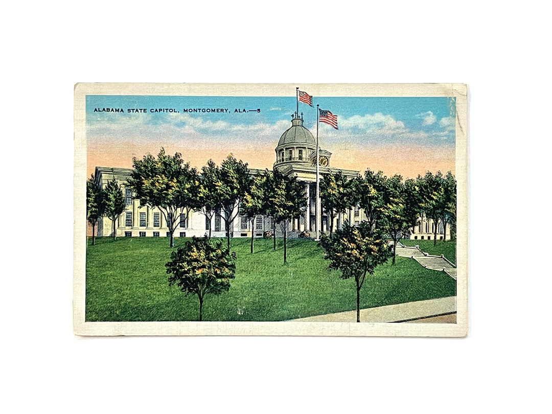 Vintage Alabama State Capitol Building Postcard - Unused - 1923 ...