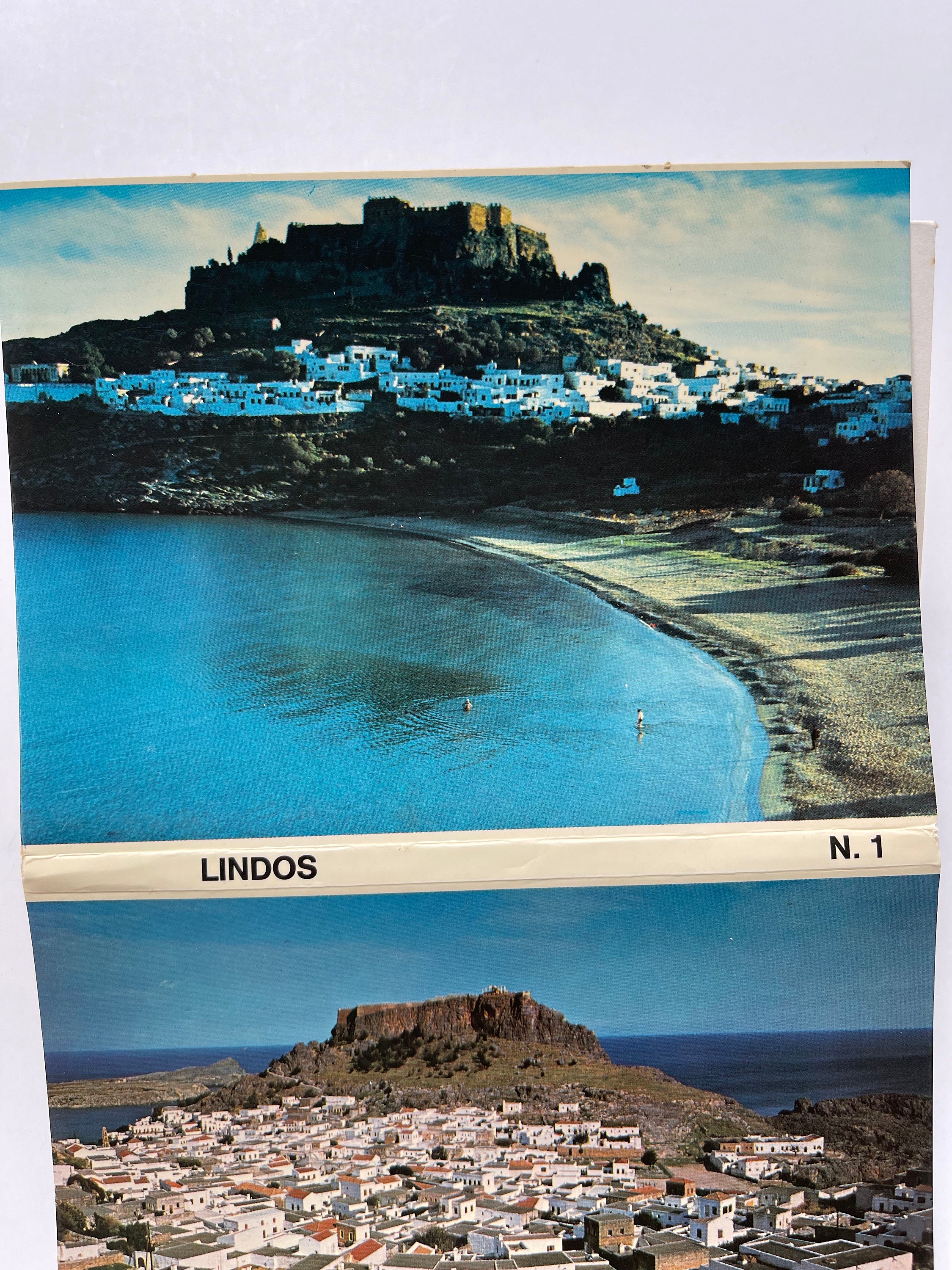 Vintage 1950s Lindos, Rhodes, Greece 10 Postcards Series Unused - Etsy