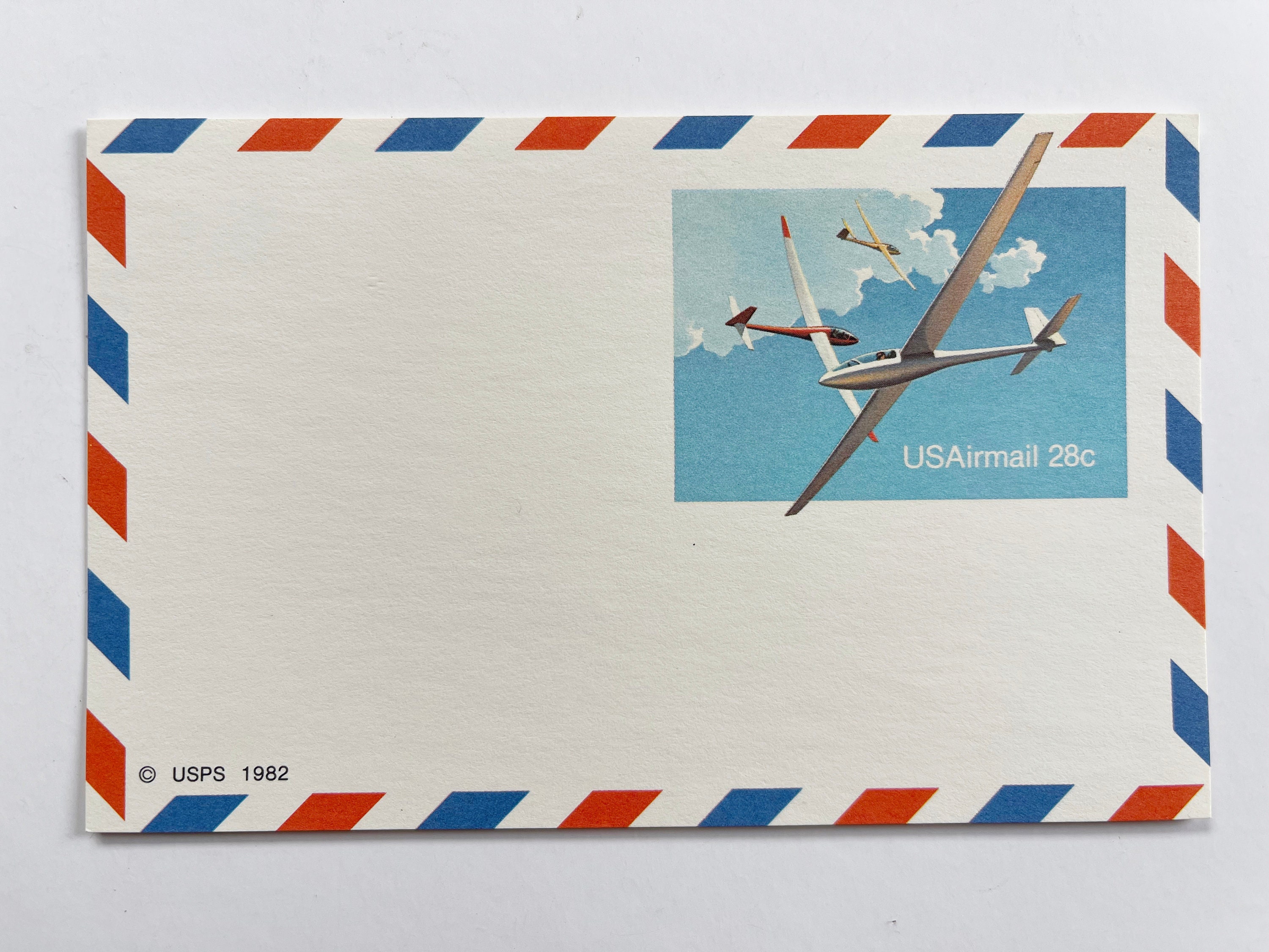 Vintage 1982 UXC20 Gliders in Flight US Airmail 28c Postal Card ...