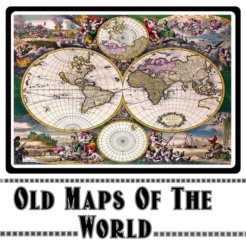Old Maps of the World , Geography , Ancient Maps, History , Globe ...