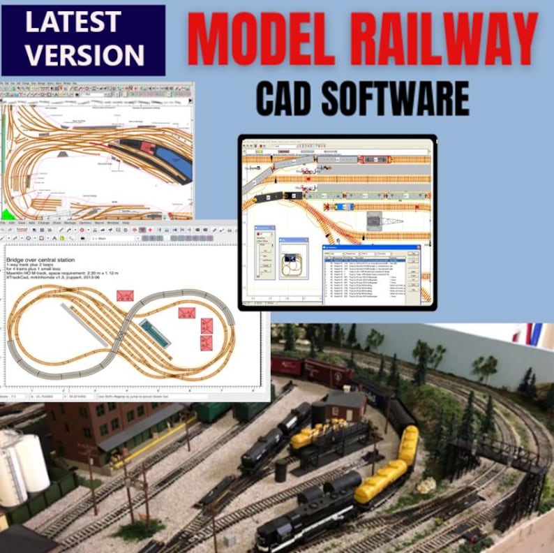 Model Railway CAD Track Train Design Simulation Software Hornby - Etsy