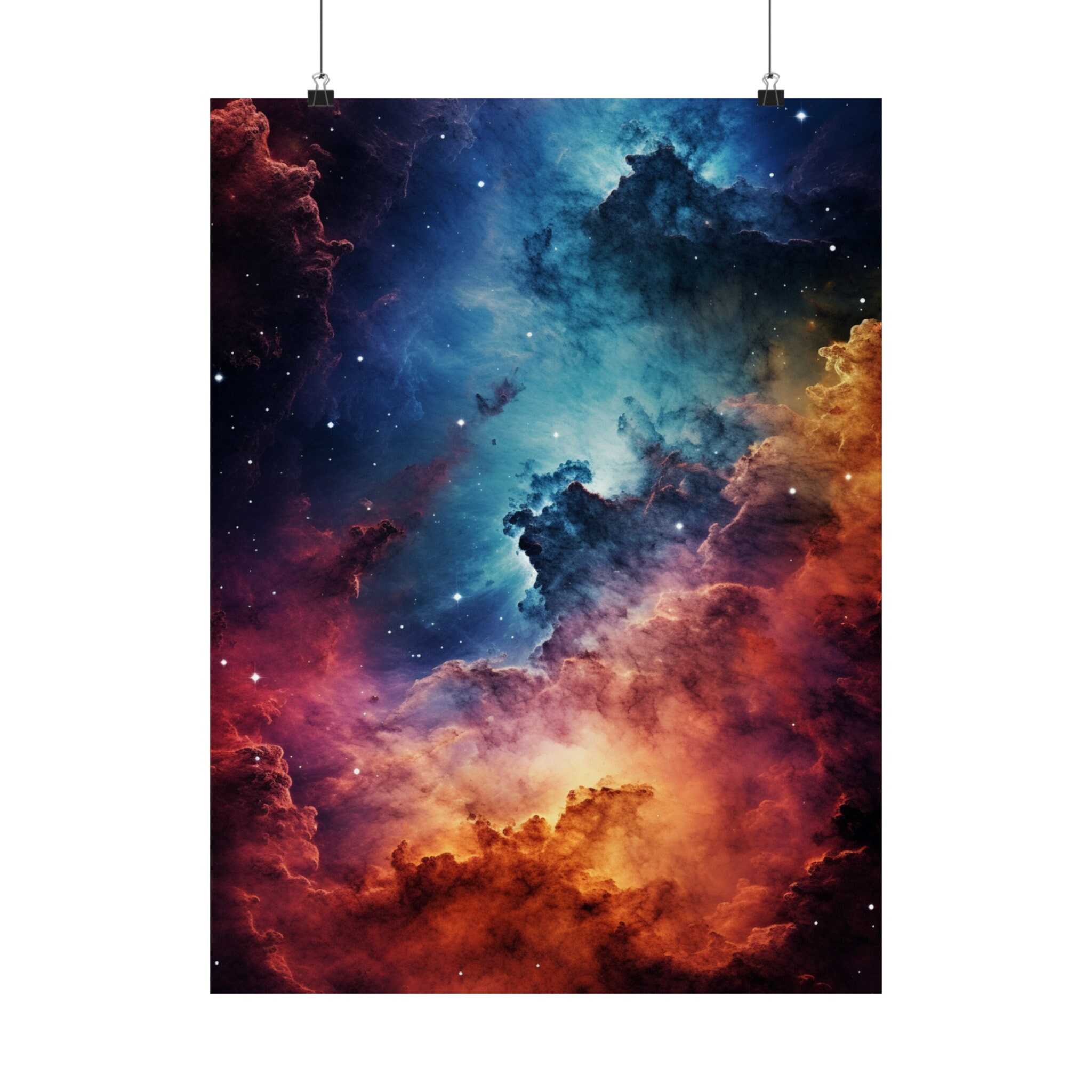 Starry Nebula Poster - Etsy