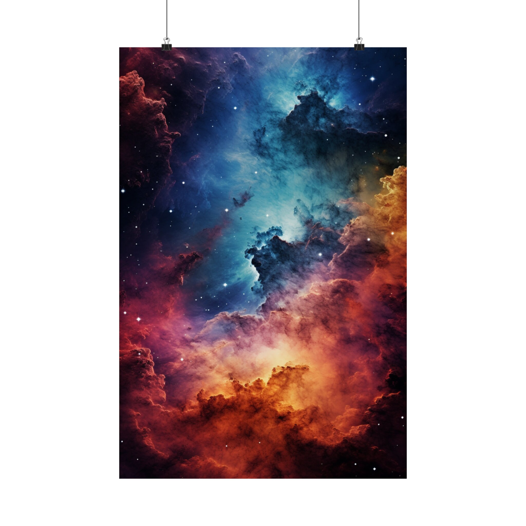 Starry Nebula Poster - Etsy