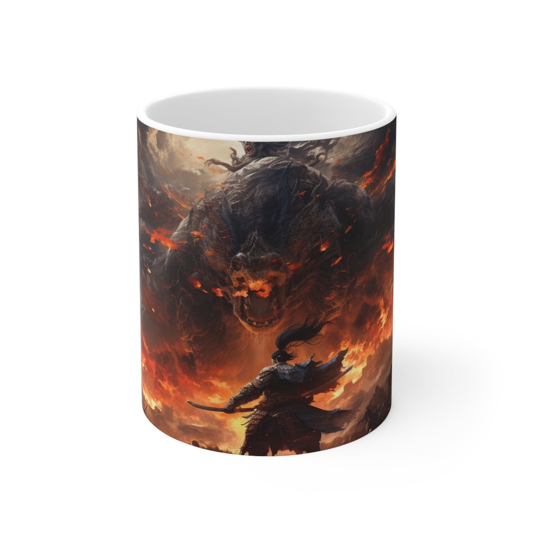 Samurai Spirit: Ancient Warrior Ceramic Coffee Mug - Etsy