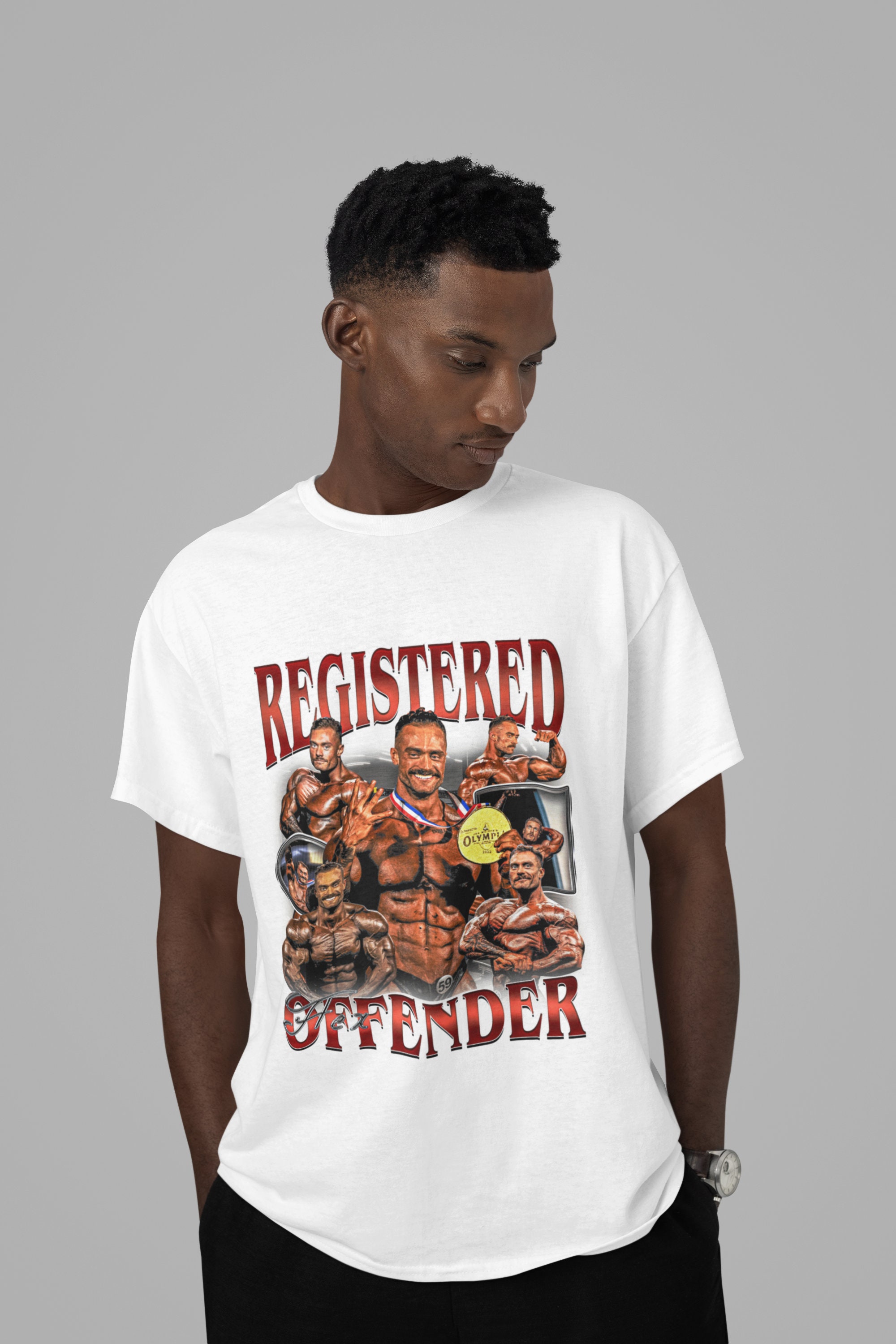 Cbum Funny Gym Shirt, Registered Flex Offender, Chris Bumstead ...