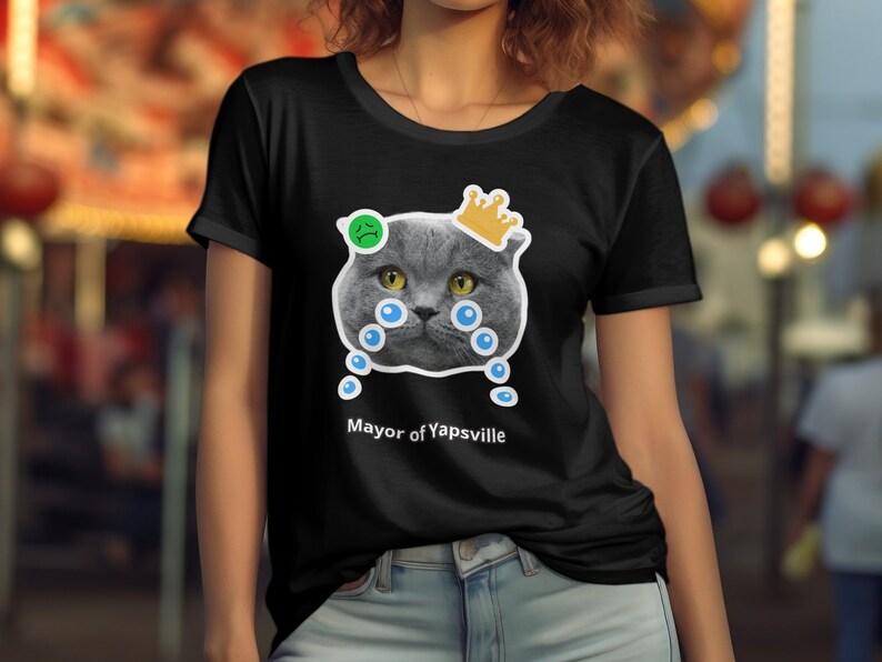 Mayor of Yapsville, Ironic Meme Shirt, Funny Weirdcore Gift, Offensive ...