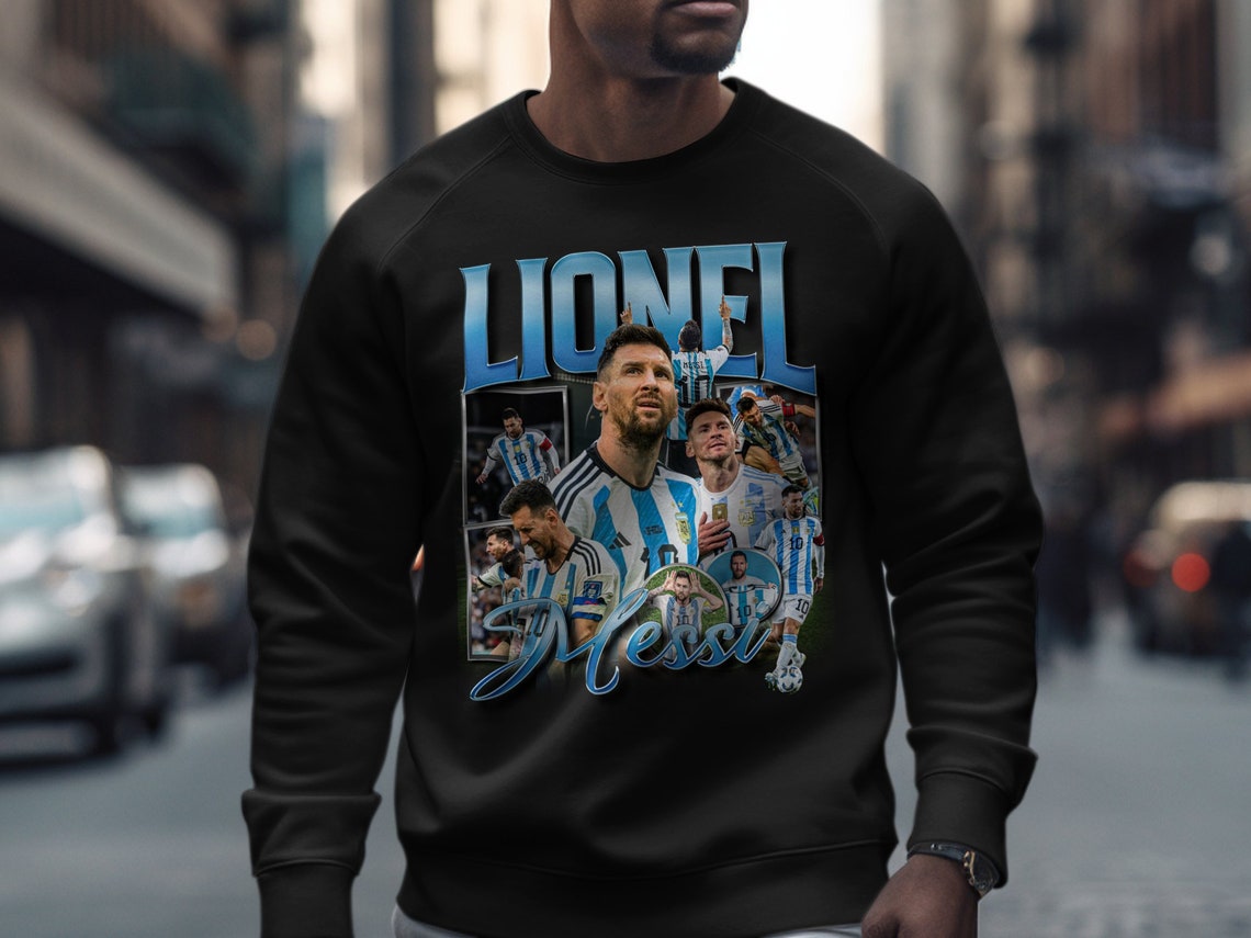 Lionel Messi T-shirt, Messi Bootleg Shirt, 90s Vintage Graphic Tees ...