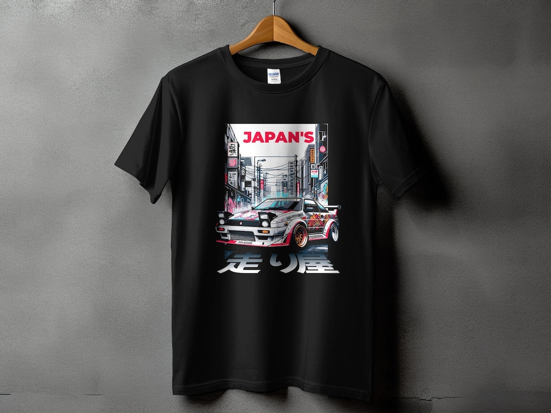 Japan Street Car T-shirt, Japanese Car Design Tee, Drift Car Graphic ...