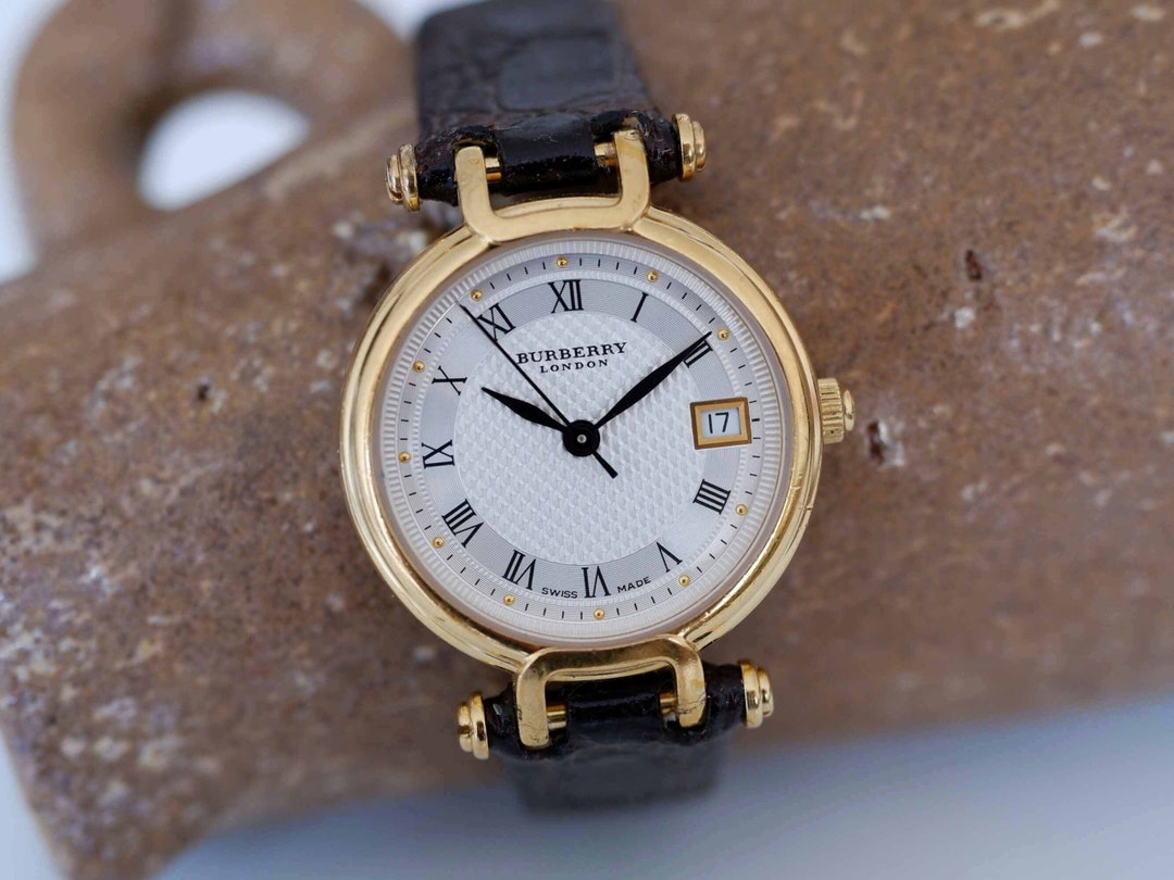 Burberry Vintage Ladies Watch 90s Vintage Watch for Women Gold - Etsy