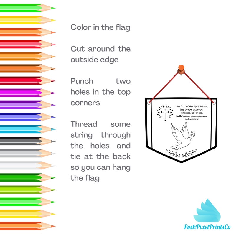 Printable Pentecost Craft Bundle Holy Spirit Coloring Sunday School ...