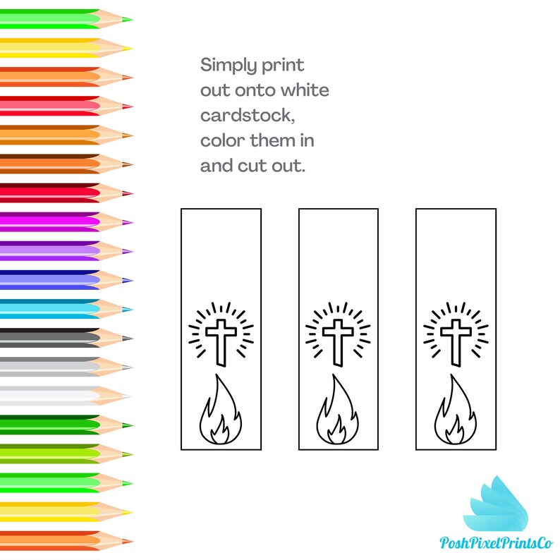 Printable Pentecost Craft Bundle Holy Spirit Coloring Sunday School ...