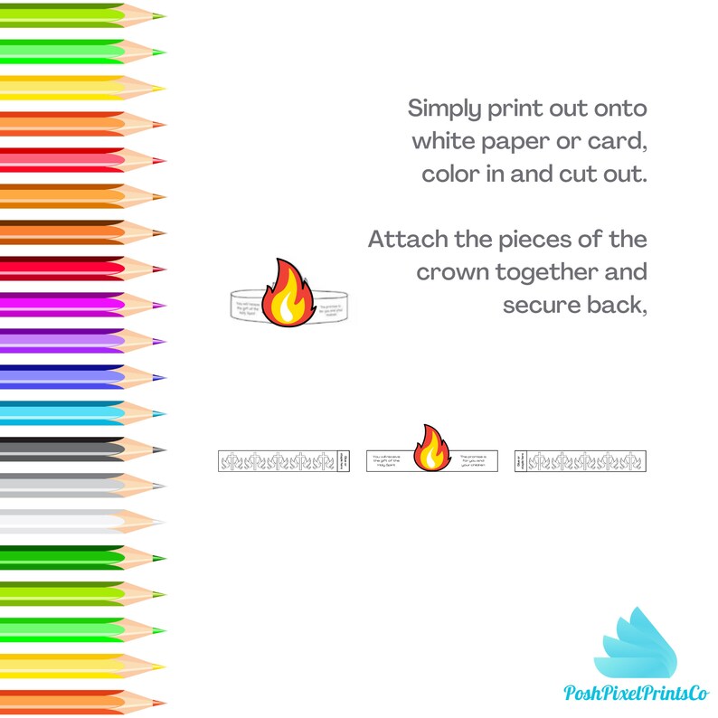 Printable Pentecost Craft Bundle Holy Spirit Coloring Sunday School ...