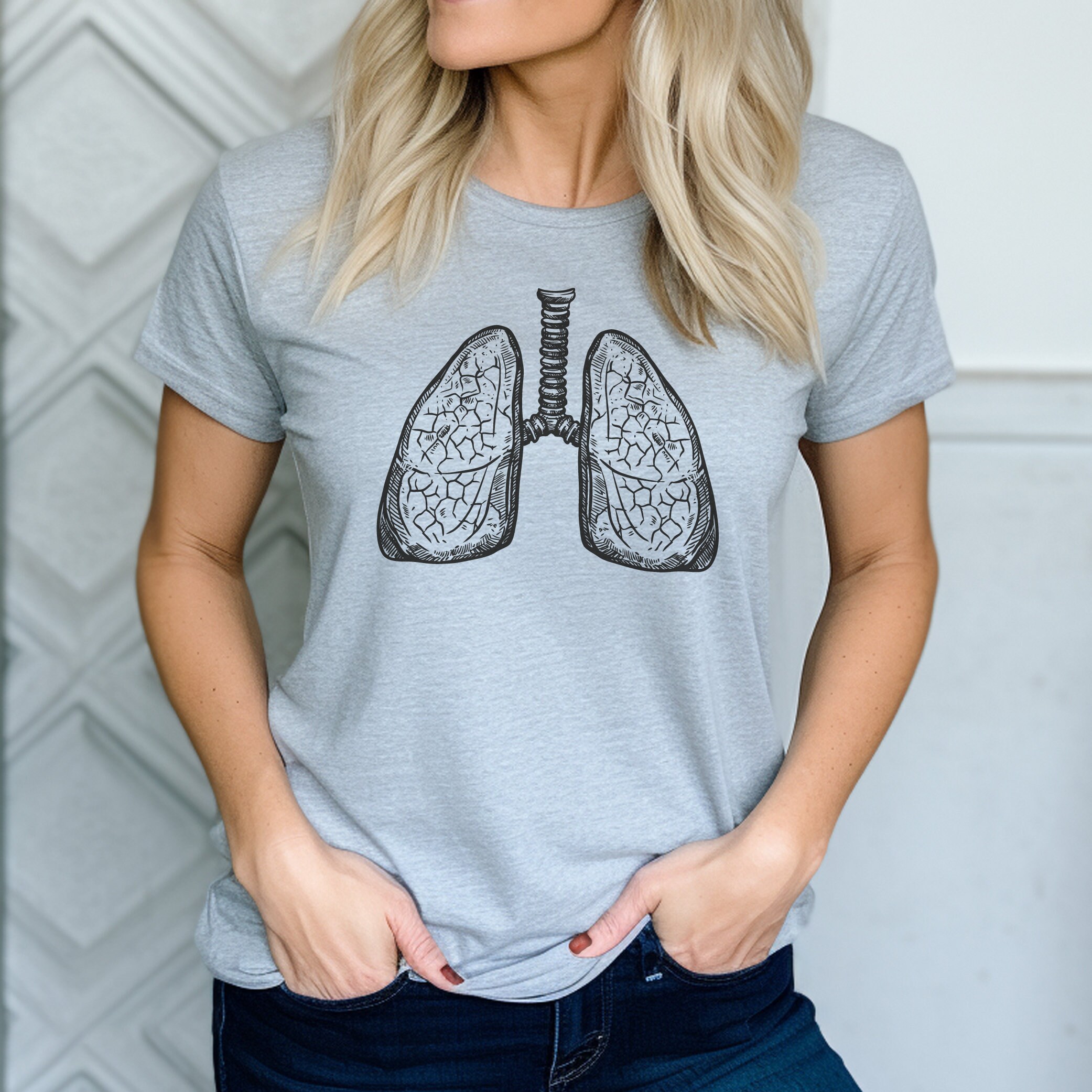 Human Lungs 1 I Anatomy T-shirt, Pulmonologist T-shirt, Medical T-shirt ...