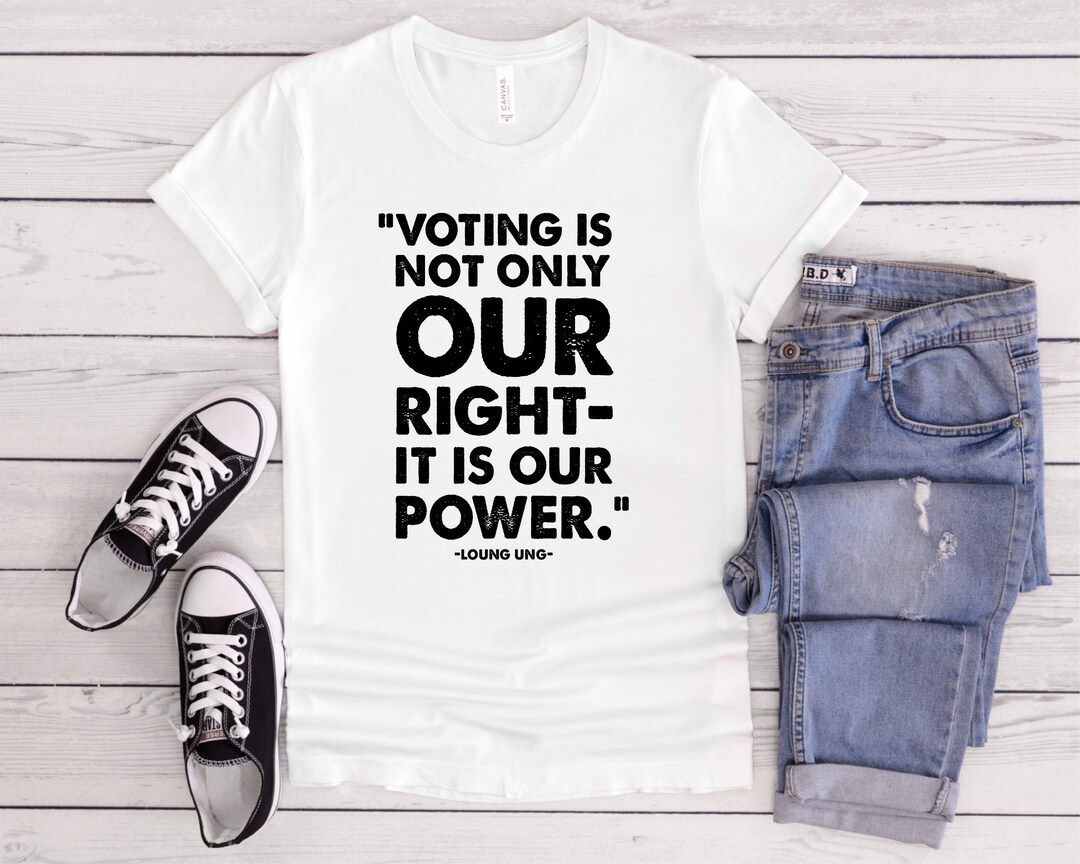 Voting is Our Power T-shirt - Unisex Jersey Tee - Etsy