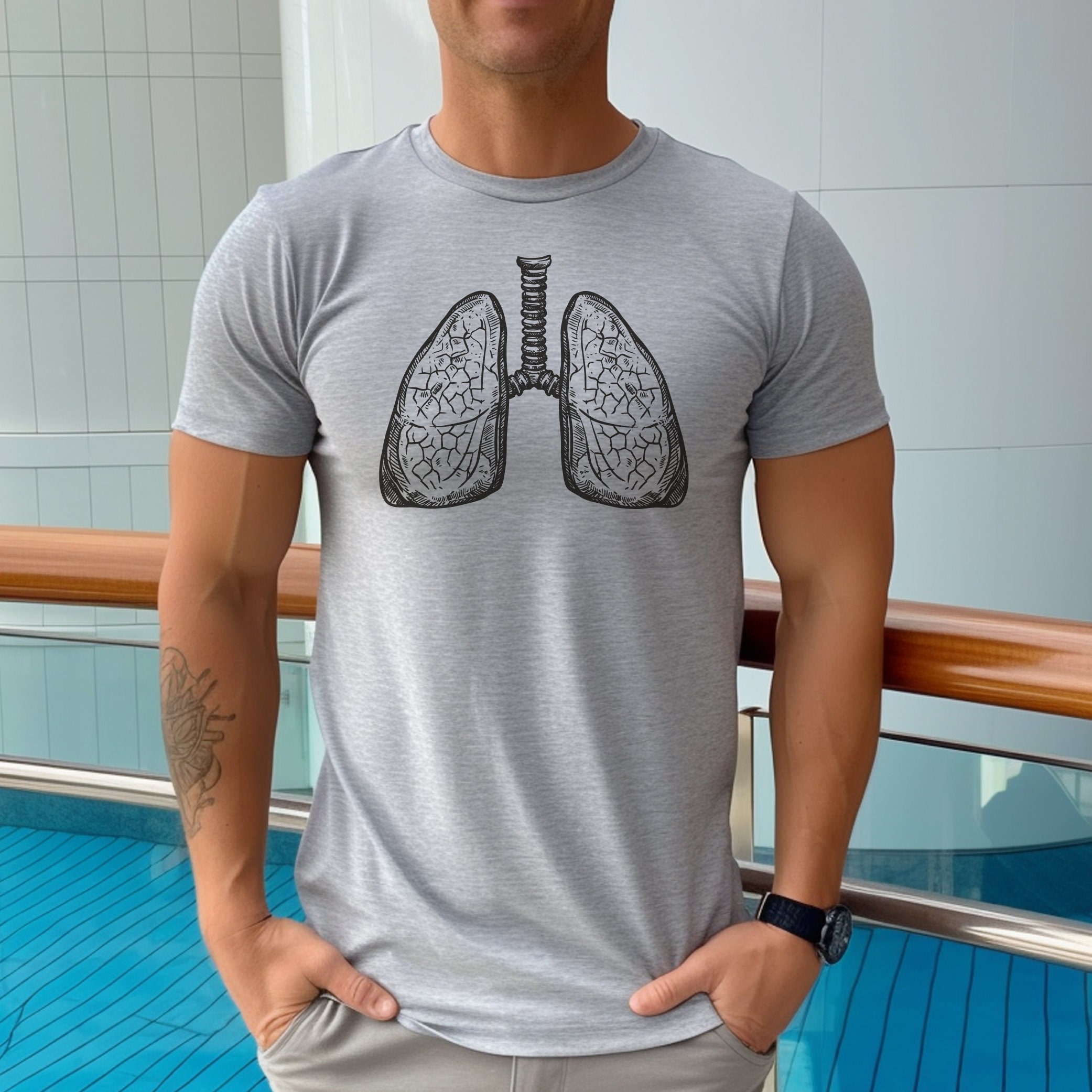 Human Lungs 1 I Anatomy T-shirt, Pulmonologist T-shirt, Medical T-shirt ...
