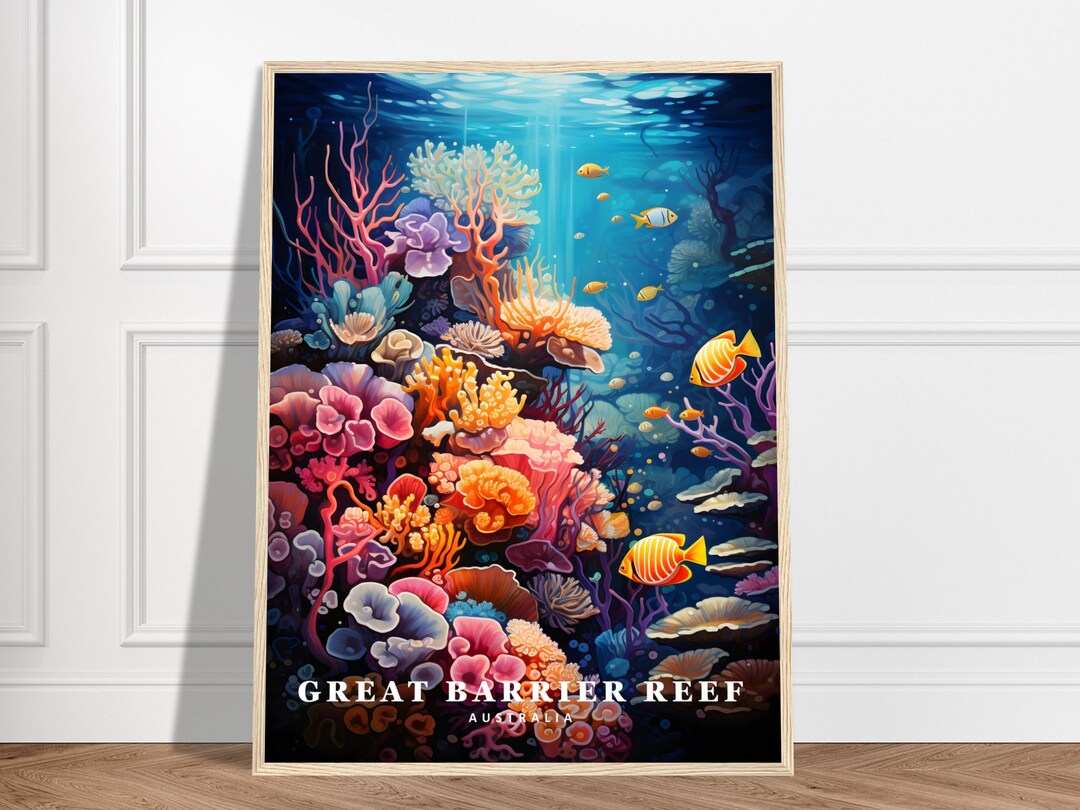 Great Barrier Reef Travel Print | Australia Travel Print Collection ...