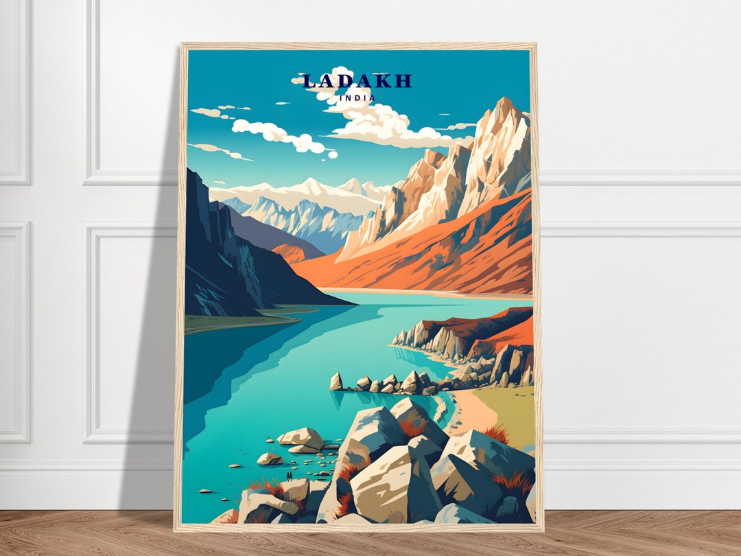 Ladakh Travel Print | India Travel Print Collection | Mountain Print ...