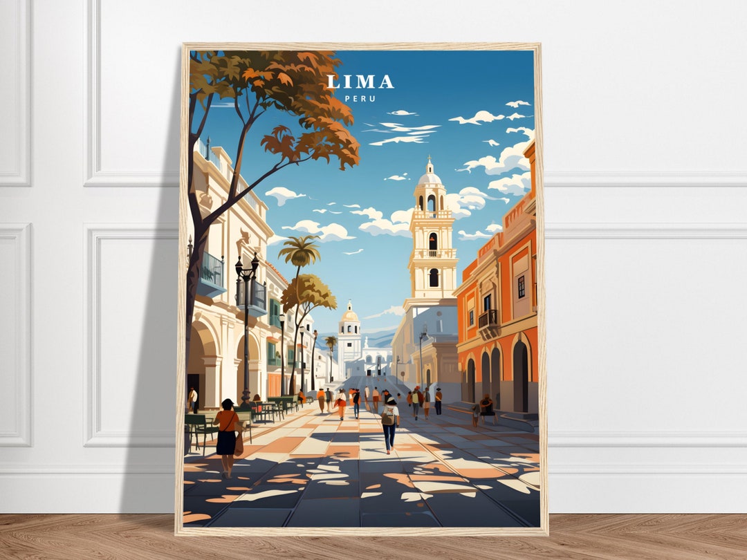 Lima Travel Print Peru Travel Print Collection Plaza De Armas Print ...