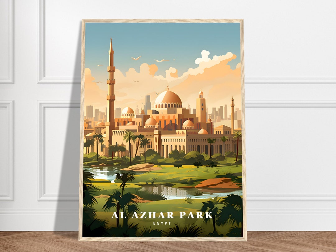 Al Azhar Park Travel Print | Egypt Travel Print Collection | Egyptian ...