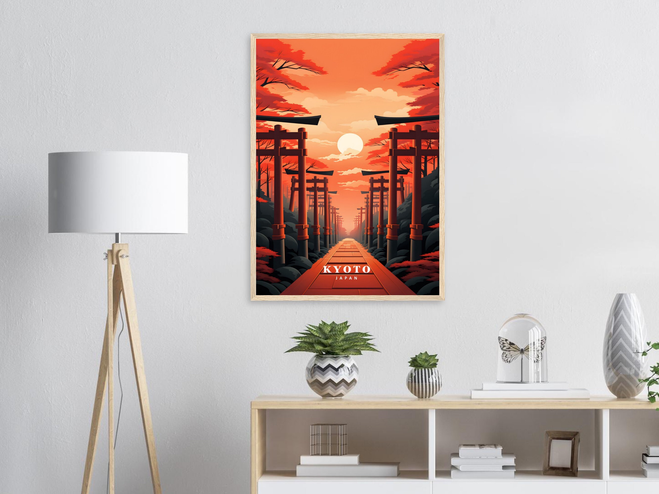 Kyoto Fushimi Inari Taisha Travel Print Japan Travel Print Collection ...