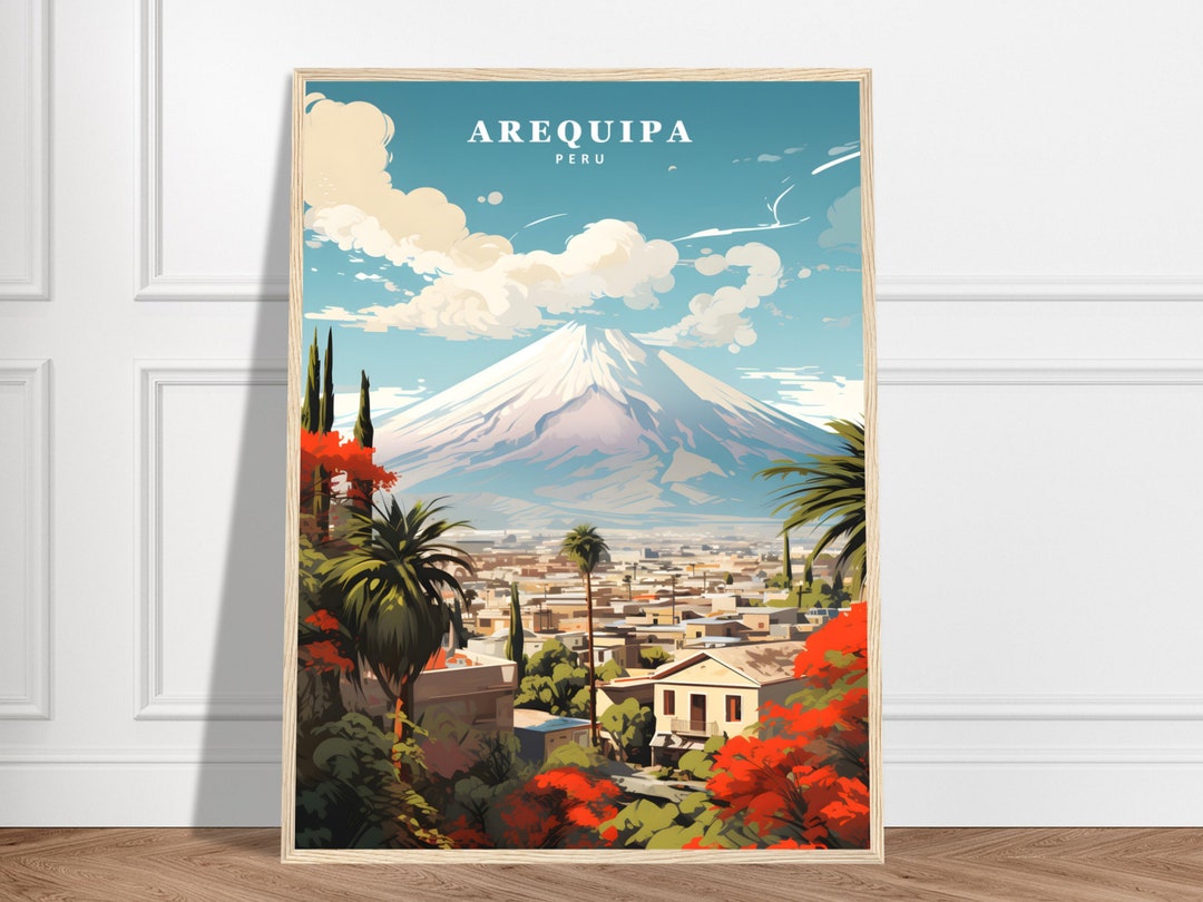 Arequipa Travel Print Peru Travel Print Collection Wall Art, Peruvian ...