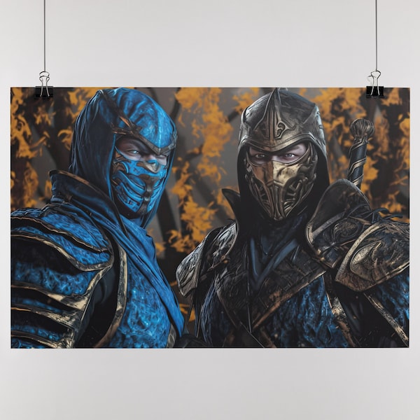 Sub Zero and Scorpion Art - Etsy