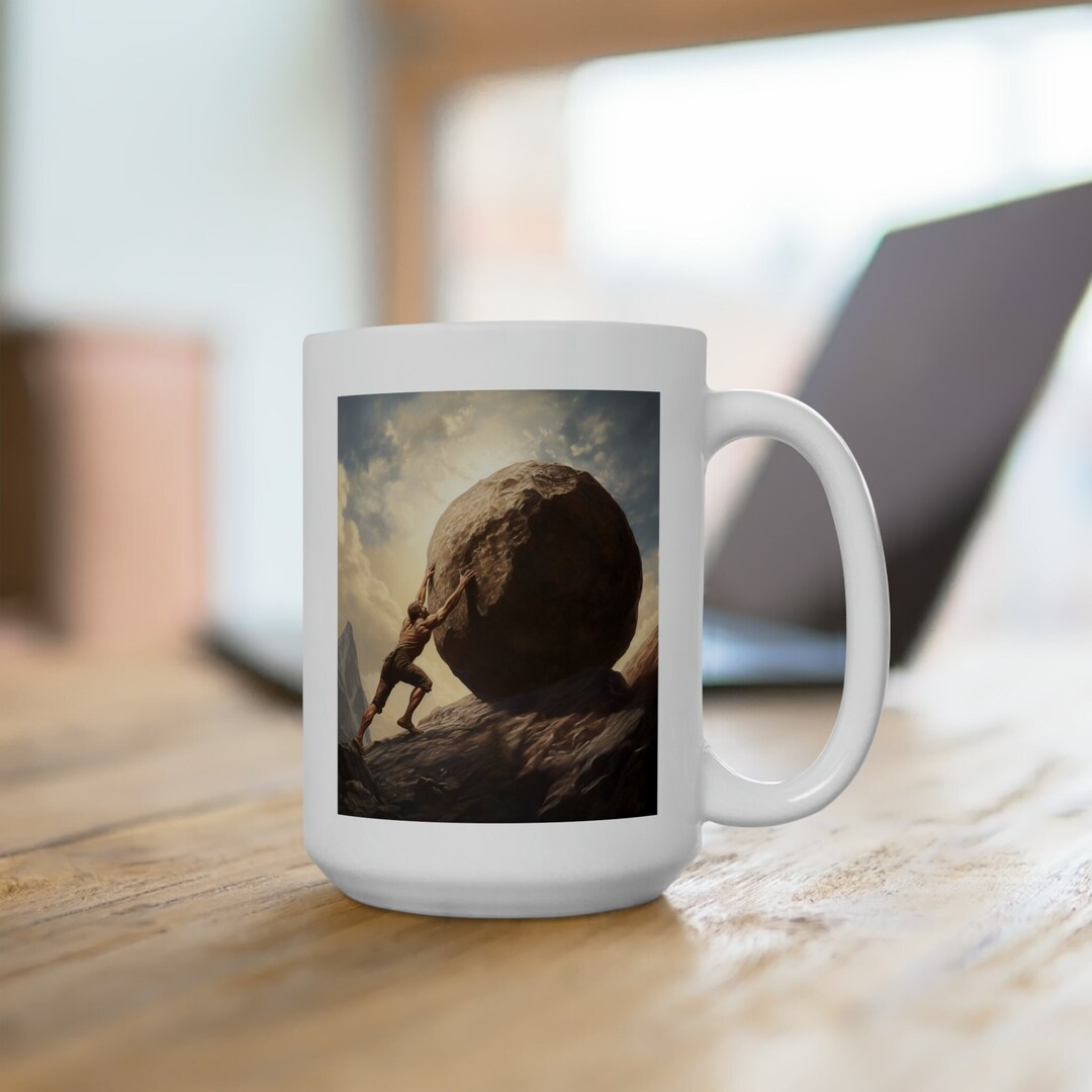 Sisyphus Coffee Mug, Albert Camus Quote, the Myth of Sisyphus, Sisyphus ...