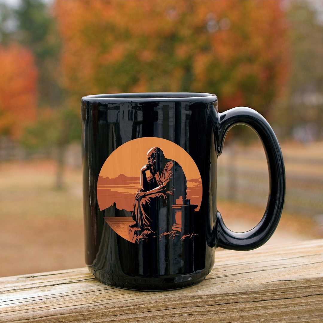 Socrates Coffee Mug, Philosophical Mug, Stoicism Mug, Stoic Mug ...