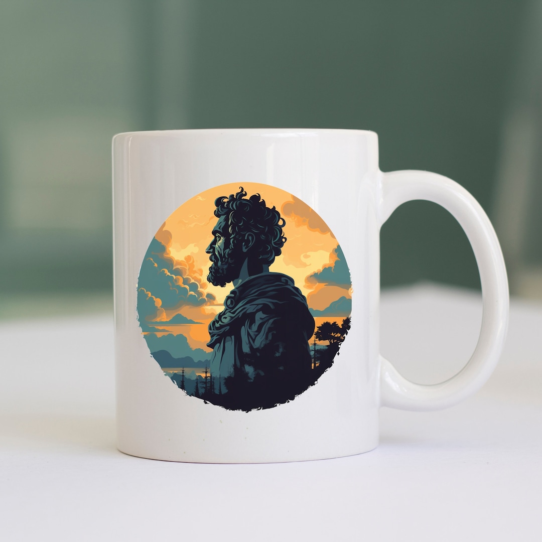 Marcus Aurelius Mug, Stoic Philosophy Gift, Marcus Aurelius Quote ...