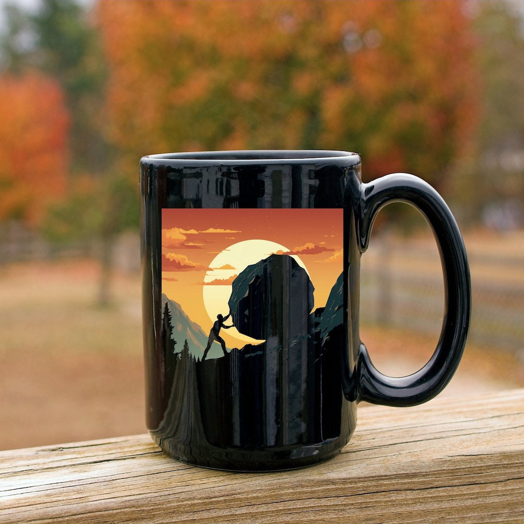 Sisyphus Coffee Mug, Albert Camus Quote, the Myth of Sisyphus, Sisyphus ...