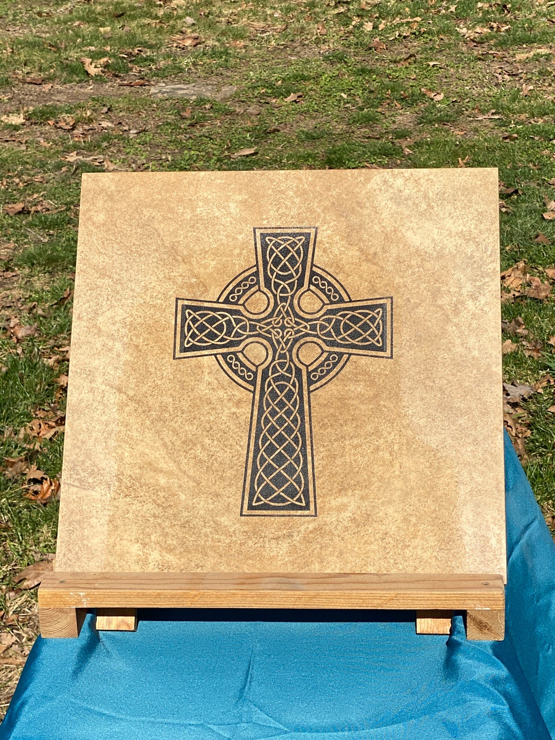 Laser Engraved Tile (celtic Cross) - Etsy