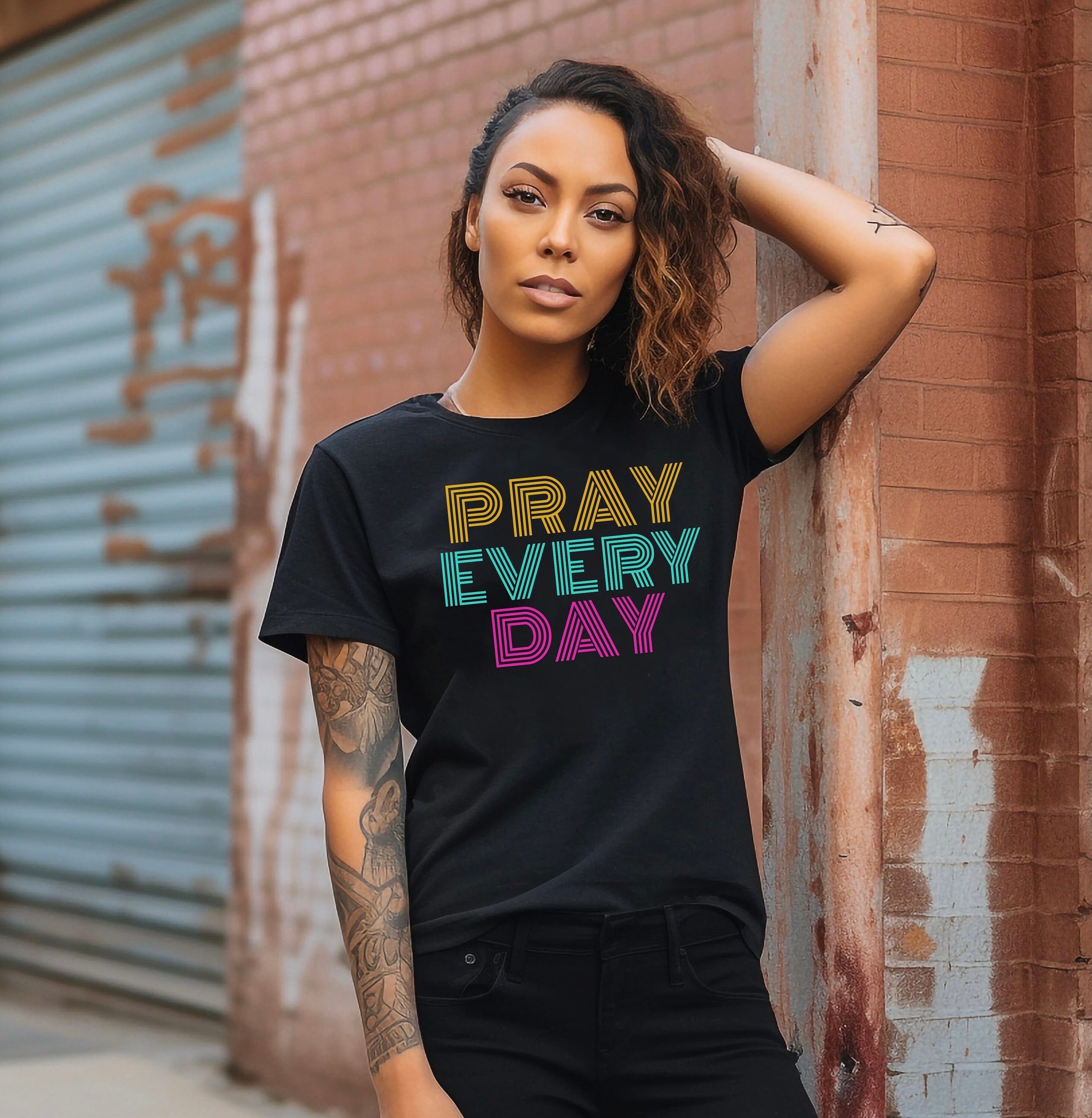 Pray Tshirt Faith Based T-shirt Jesus Tee Bible Verse Shirt Cool Trendy ...
